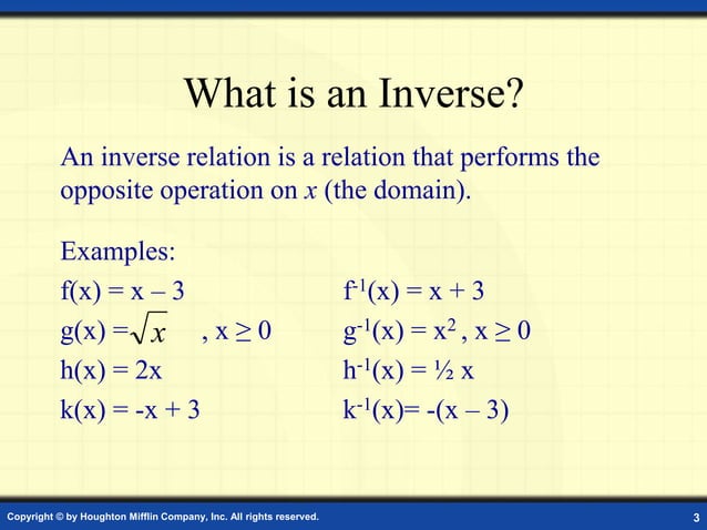 1.9 Inverse Functions.ppt