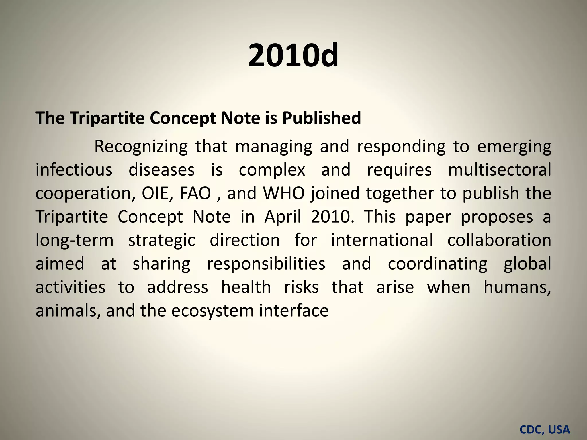 1. Concept of One Health, history and future prospects.pptx