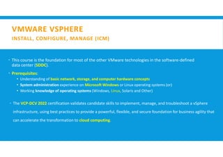 VMware DCV_ICM_Basic Server Fundamentals | PDF