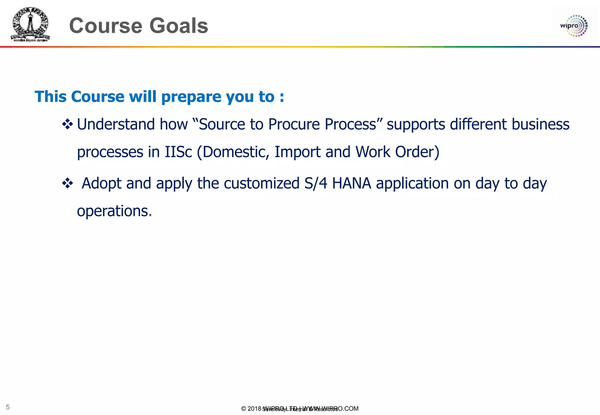 1. IISc_SAP_S4HANA_S&P_Overall_Concept_Presentation_V 1.0.ppt