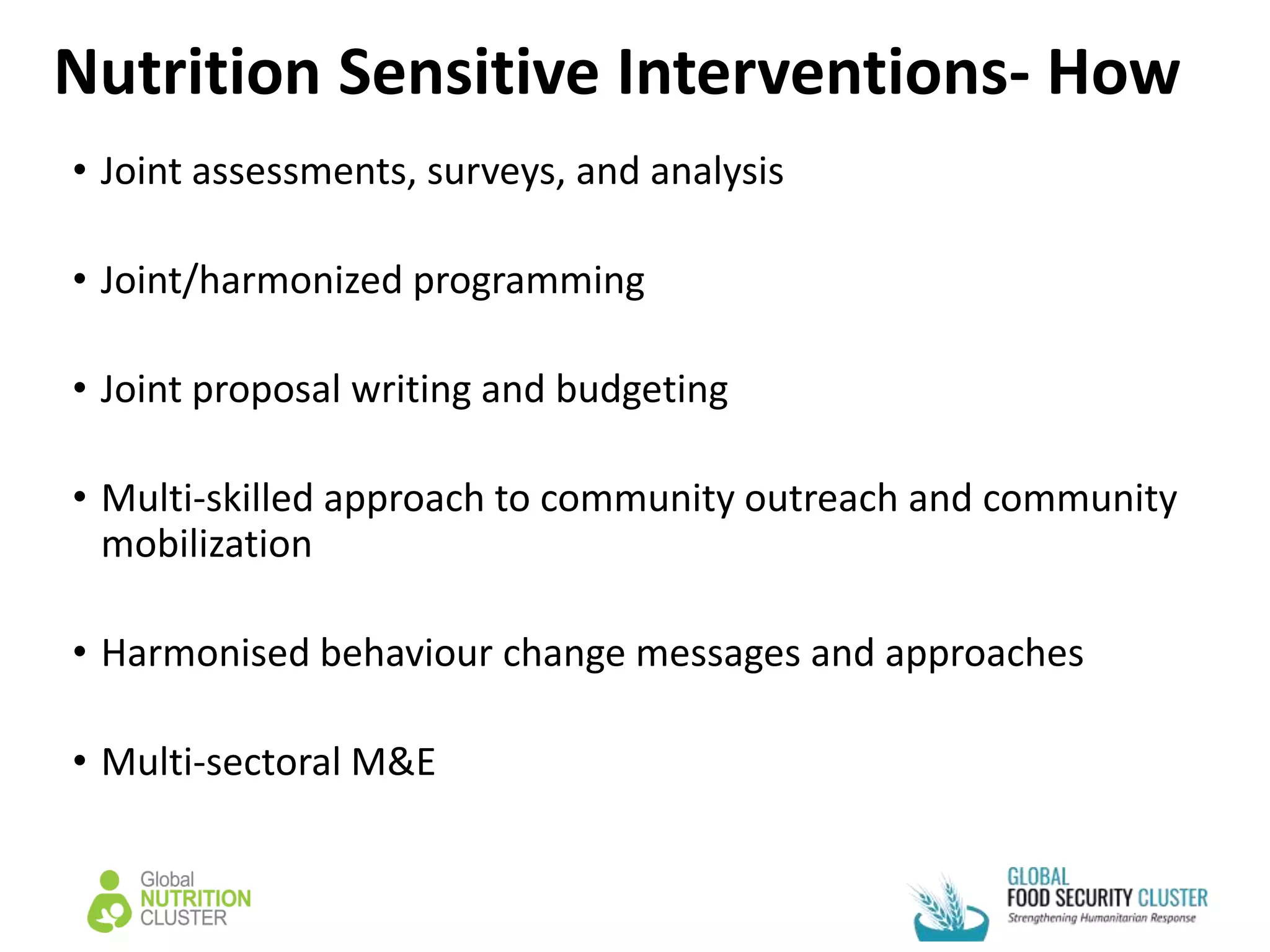 1.4 PPT- Integrated Programming - Nutrition Specific and Sensitive Interventions.pptx
