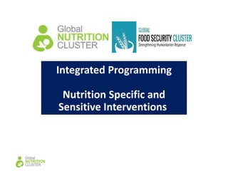 1.4 PPT- Integrated Programming - Nutrition Specific and Sensitive ...