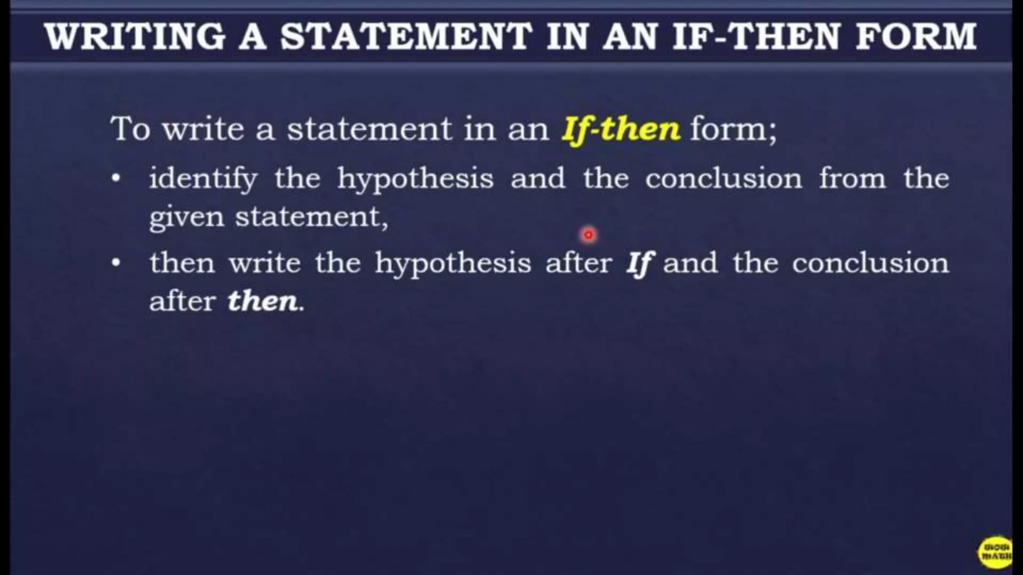 If and then statements | PPTX