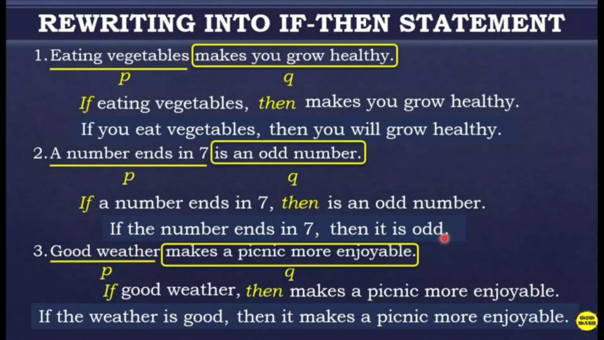 If and then statements | PPTX