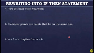 If and then statements | PPTX