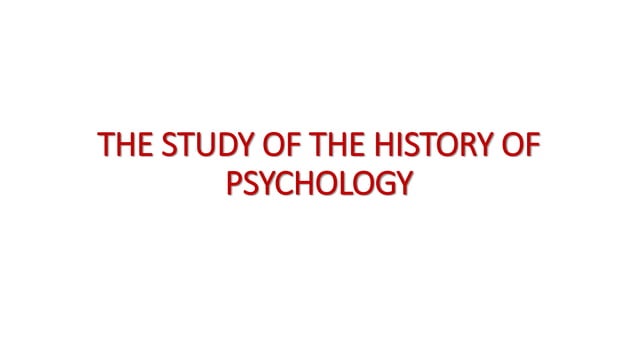1. Studying History of Psychology.pptx | Science