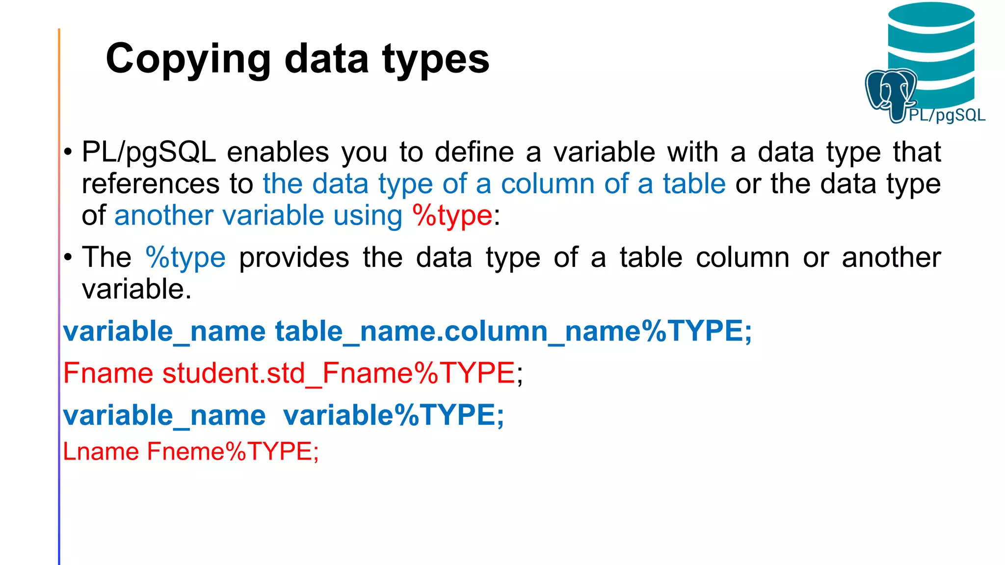 PLPgSqL- Datatypes, Language structure.pptx
