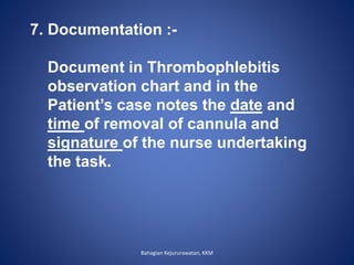 Recognising thrombophlebitis | PPTX