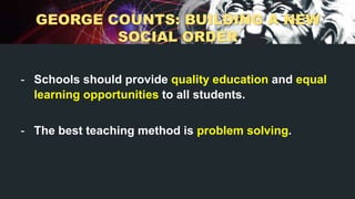 Philosophical Thoughts on Education presentation | PPTX