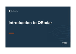 Introduction to QRadar | PDF