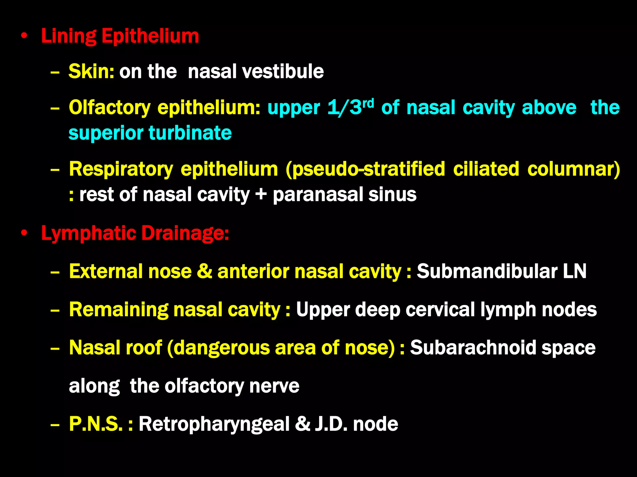 Anatomy and Physiology of nose & PNS.ppt