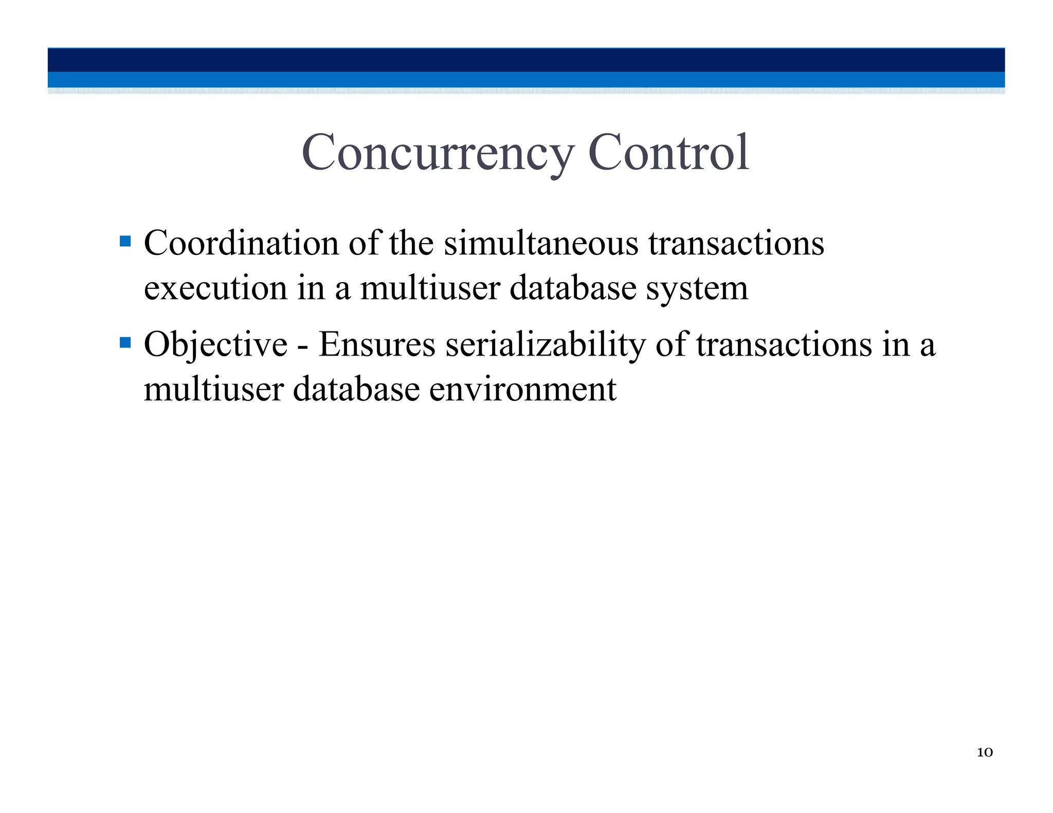 1 Transaction Processing And Concurrency Controlpptx Databases 8894