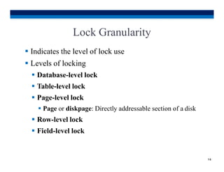 1. Transaction Processing and Concurrency Control.pptx | Databases ...