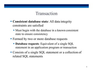 1. Transaction Processing and Concurrency Control.pptx | Databases | Computer Software and ...