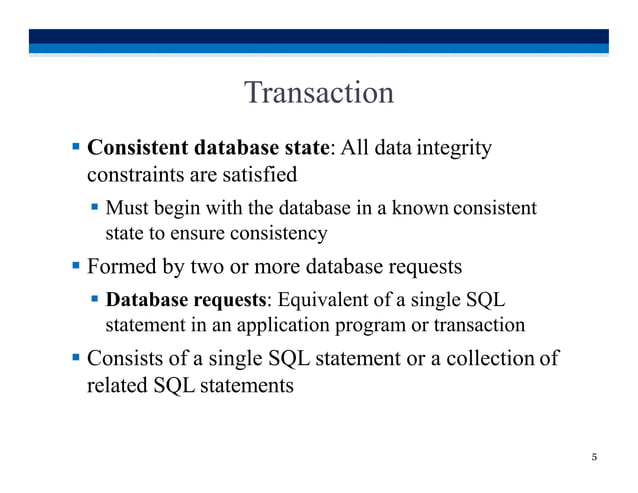 1. Transaction Processing and Concurrency Control.pptx | Databases | Computer Software and ...