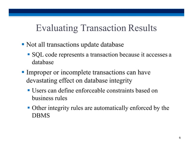 1 Transaction Processing And Concurrency Controlpptx Databases 8293