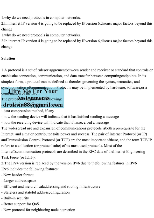 1.why do we need protocols in computer networks.2.In internet IP.pdf