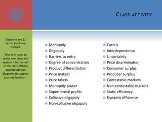 1.5.10 Market structure, static efficiency, dynamic efficiency and ...