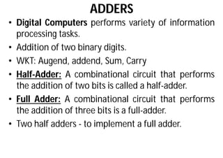 1. Combinational Logic Circutis with examples (1).pdf | Programming Languages | Computing