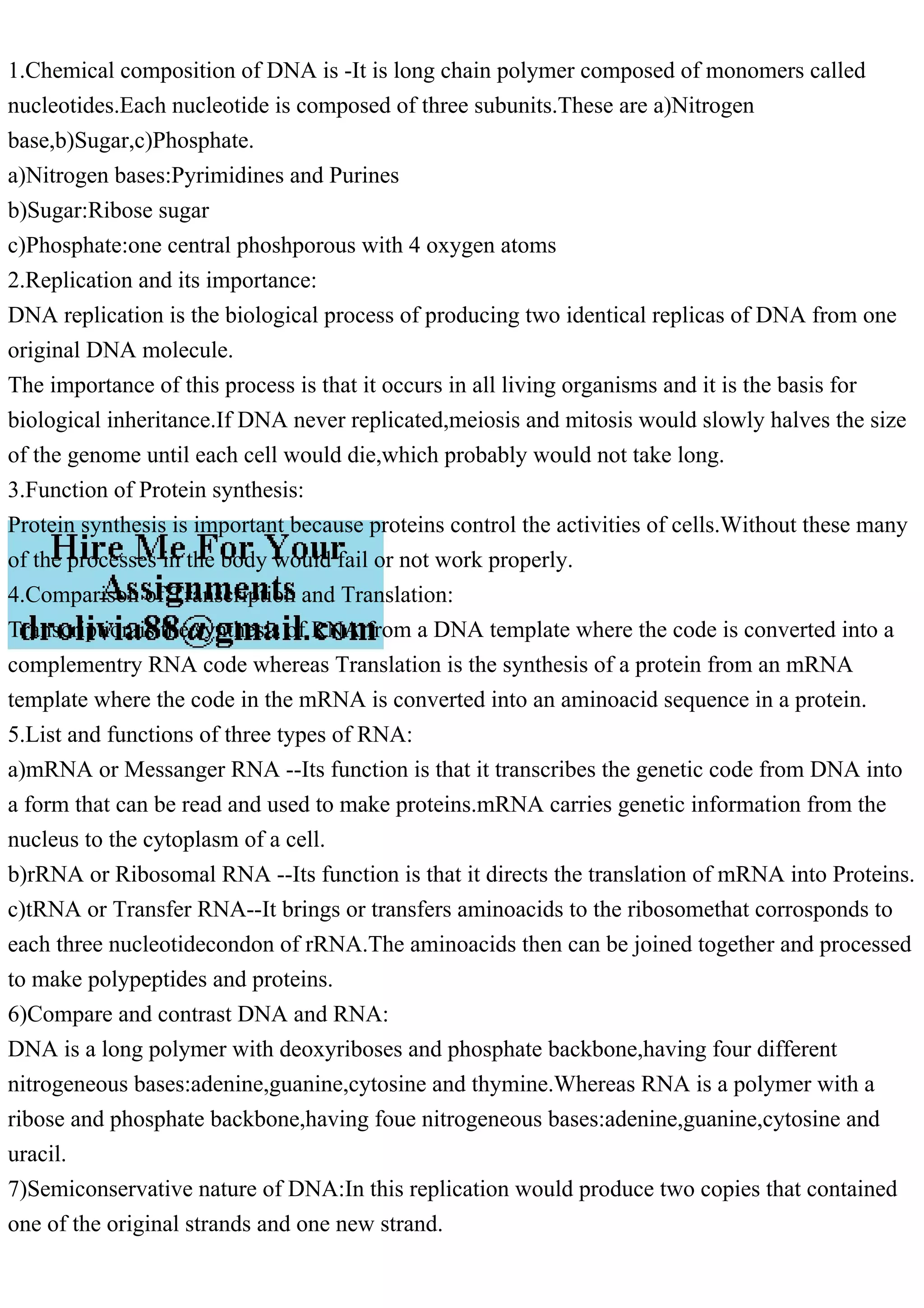 1.Chemical composition of DNA is -It is long chain polymer composed .pdf