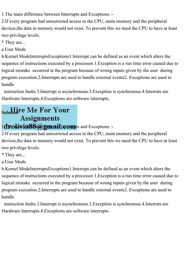 1.The main difference between Interrupts and Exceptions -2.If eve.pdf