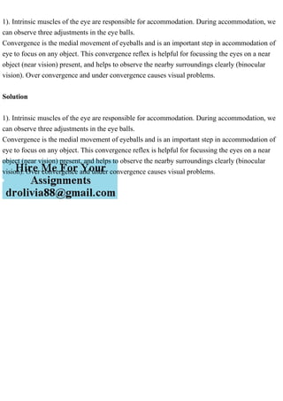 1). Intrinsic muscles of the eye are responsible for accommodation. .pdf