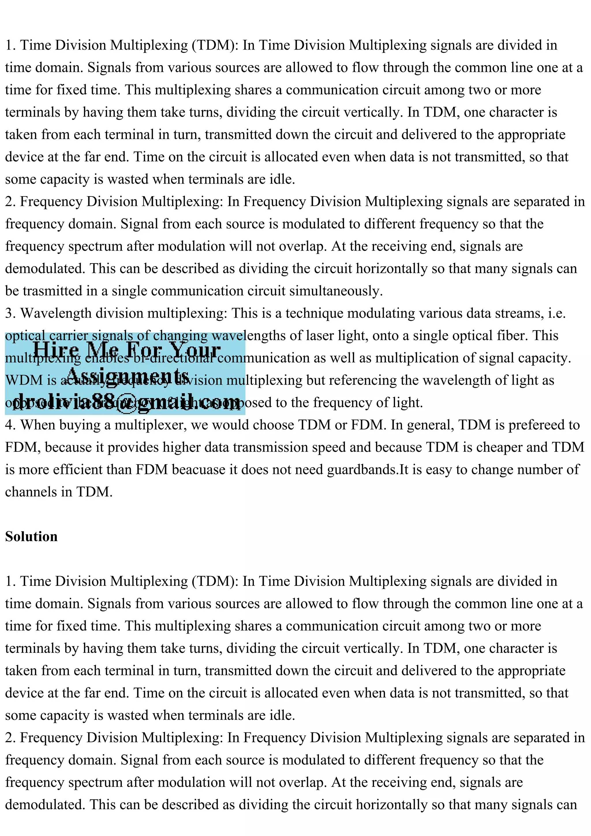 1. Time Division Multiplexing (TDM) In Time Division Multiplexing s.pdf