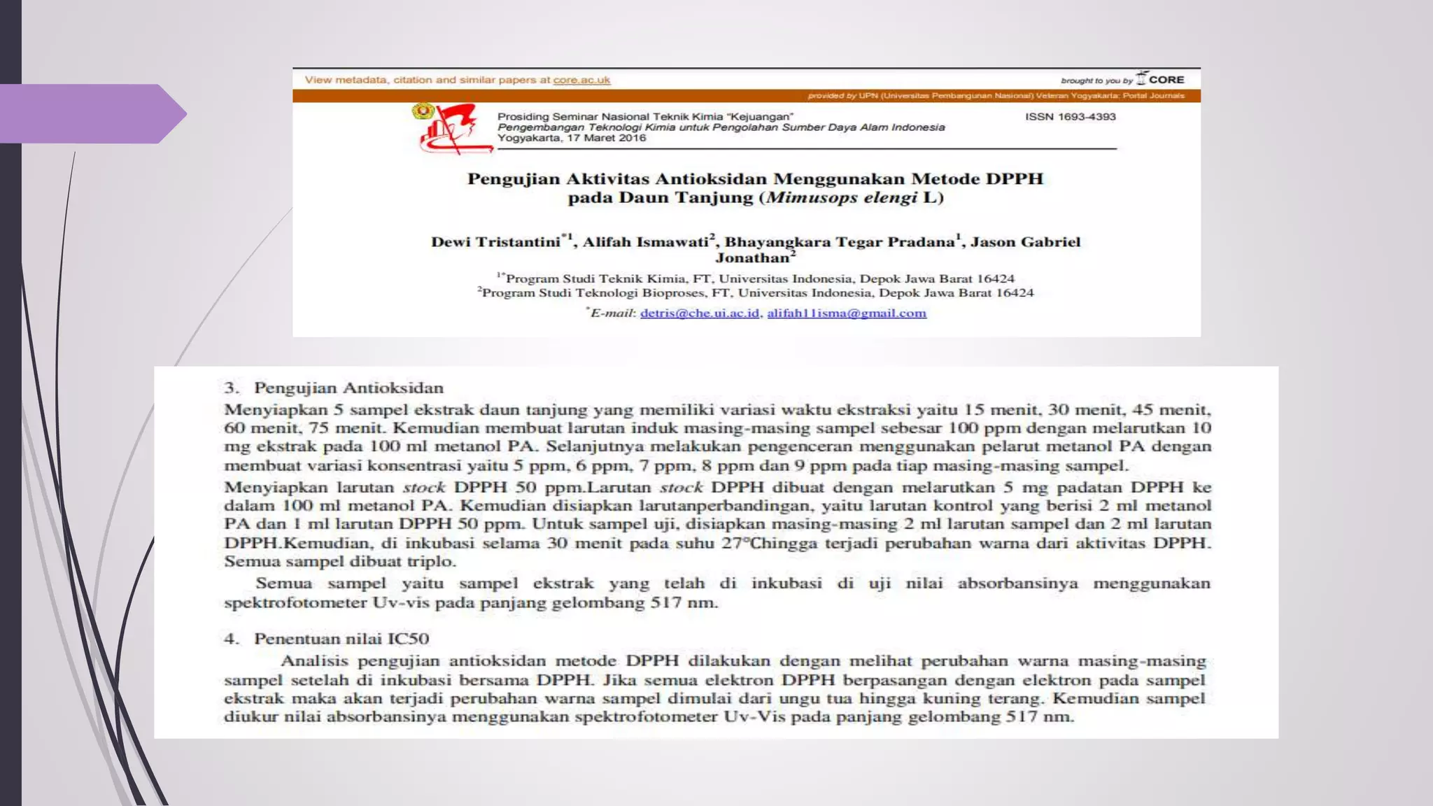 1. Review Jurnal Metode Uji Antioksidan.pptx 1. Review Jurnal Metode Uji Antioksidan.pptx