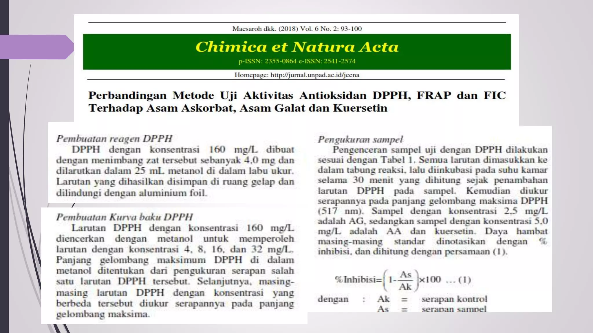 1. Review Jurnal Metode Uji Antioksidan.pptx 1. Review Jurnal Metode Uji Antioksidan.pptx