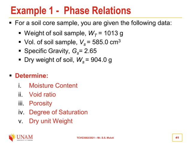 1.3 Soil Phase Relationships.pdf | Chemistry | Science