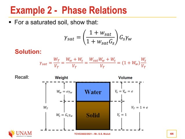 1.3 Soil Phase Relationships.pdf | Chemistry | Science