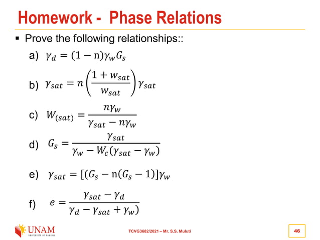 1.3 Soil Phase Relationships.pdf | Chemistry | Science