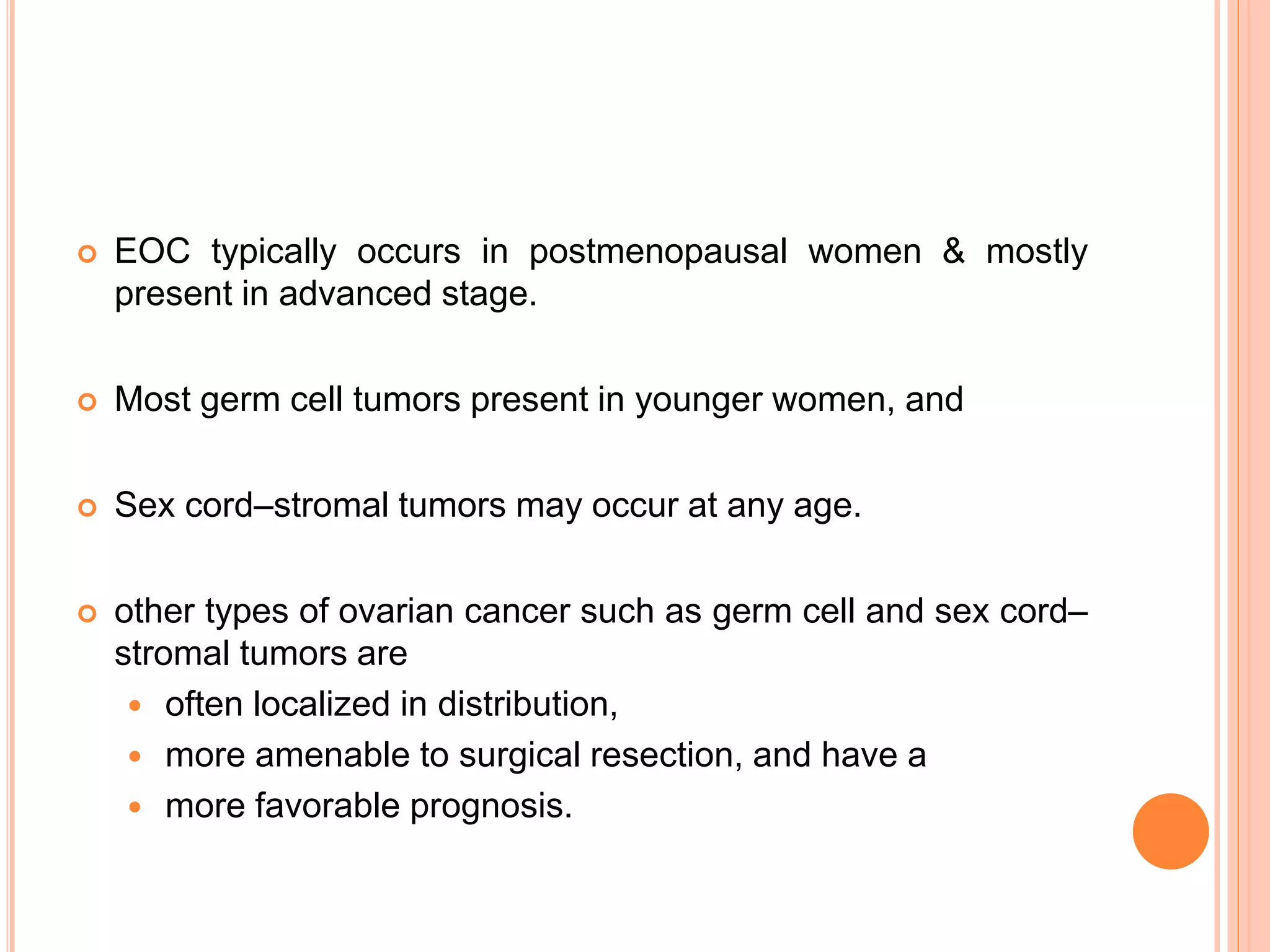 1. ca ovary staging etiology pathogenesis.pptx | Menopause | Endocrine ...