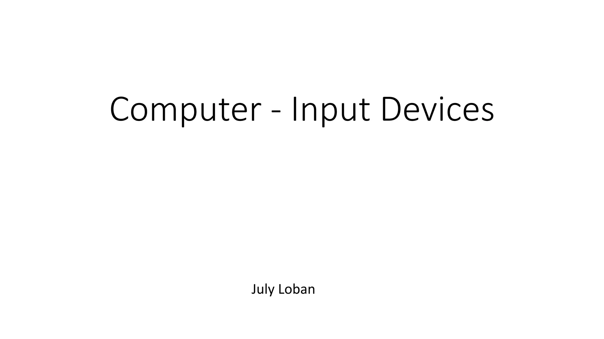 12 Computer Input Devicespptx