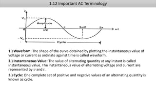 1.1 Generation of alternating voltage, phasor representation of sinusoidal quantities.pptx