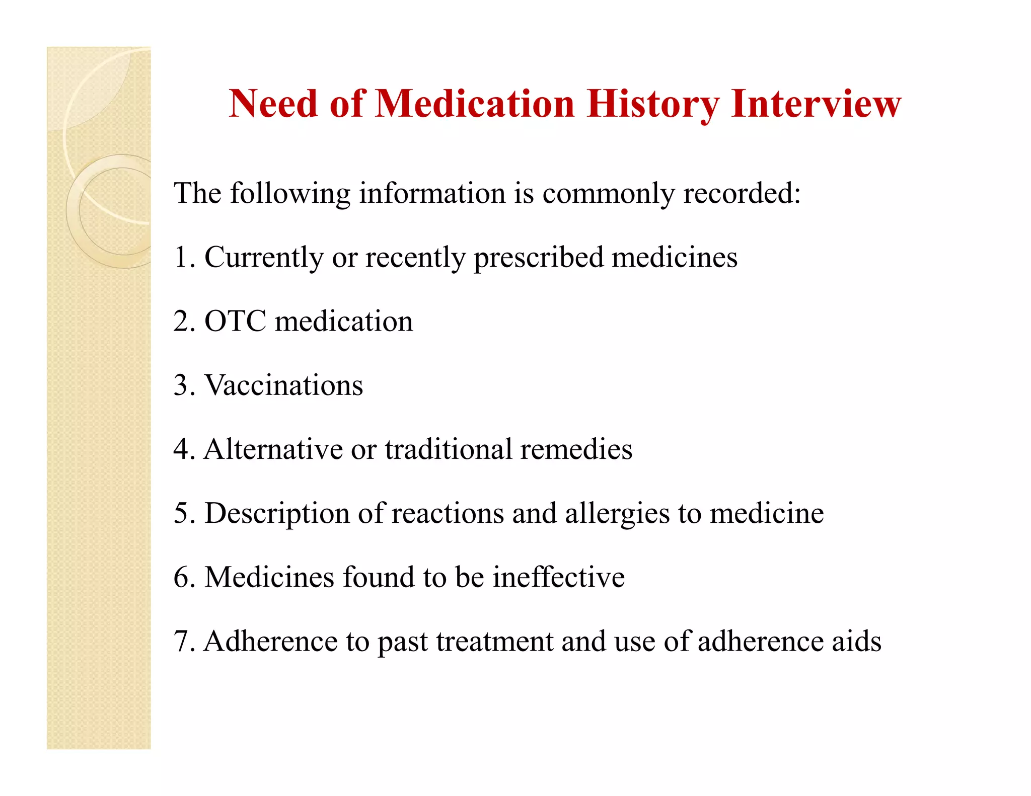 Patient Medication History | PDF