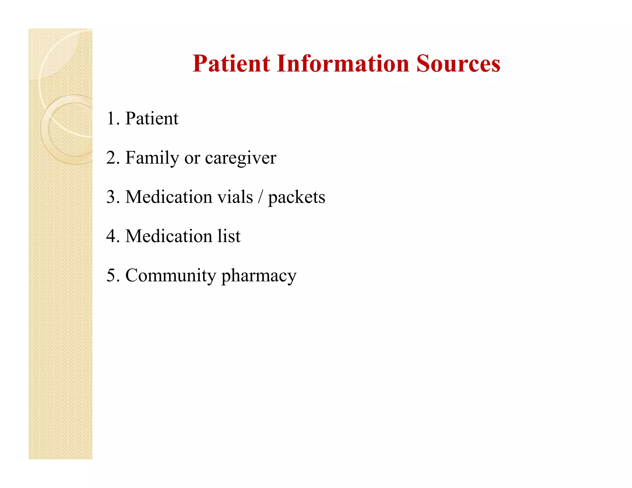 Patient Medication History Pdf