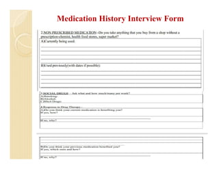 Patient Medication History | PDF