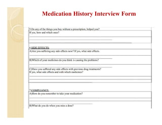 Patient Medication History | PDF