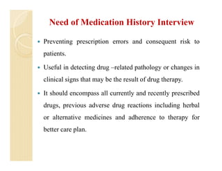 Patient Medication History | PDF