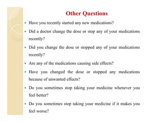 Patient Medication History | PDF