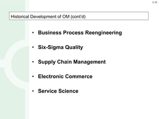 1. Introduction to Operations Management.ppt | Logistics | Business