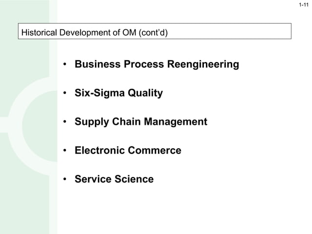 1. Introduction to Operations Management.ppt | Logistics | Business