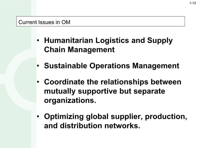 1. Introduction to Operations Management.ppt | Logistics | Business