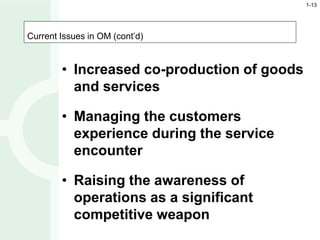 1. Introduction to Operations Management.ppt | Logistics | Business