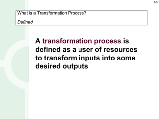 1. Introduction to Operations Management.ppt | Logistics | Business