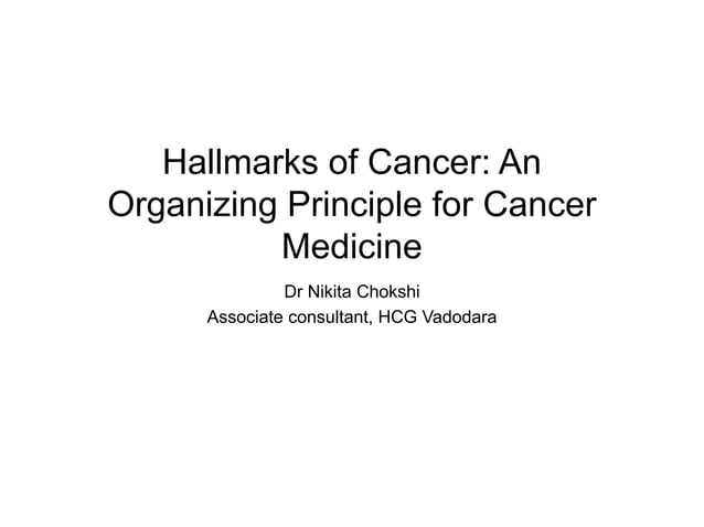 Hallmarks Of Cancer: What To Know – Silke Nolden
