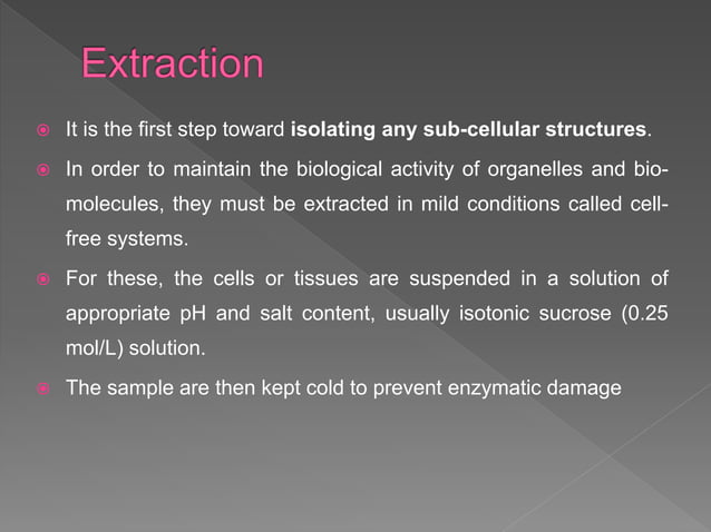 1. cell fractionation.pptx | Chemistry | Science
