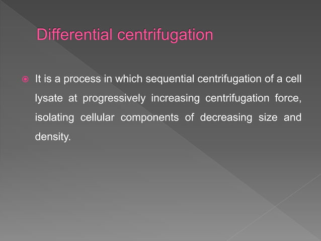1. cell fractionation.pptx | Chemistry | Science