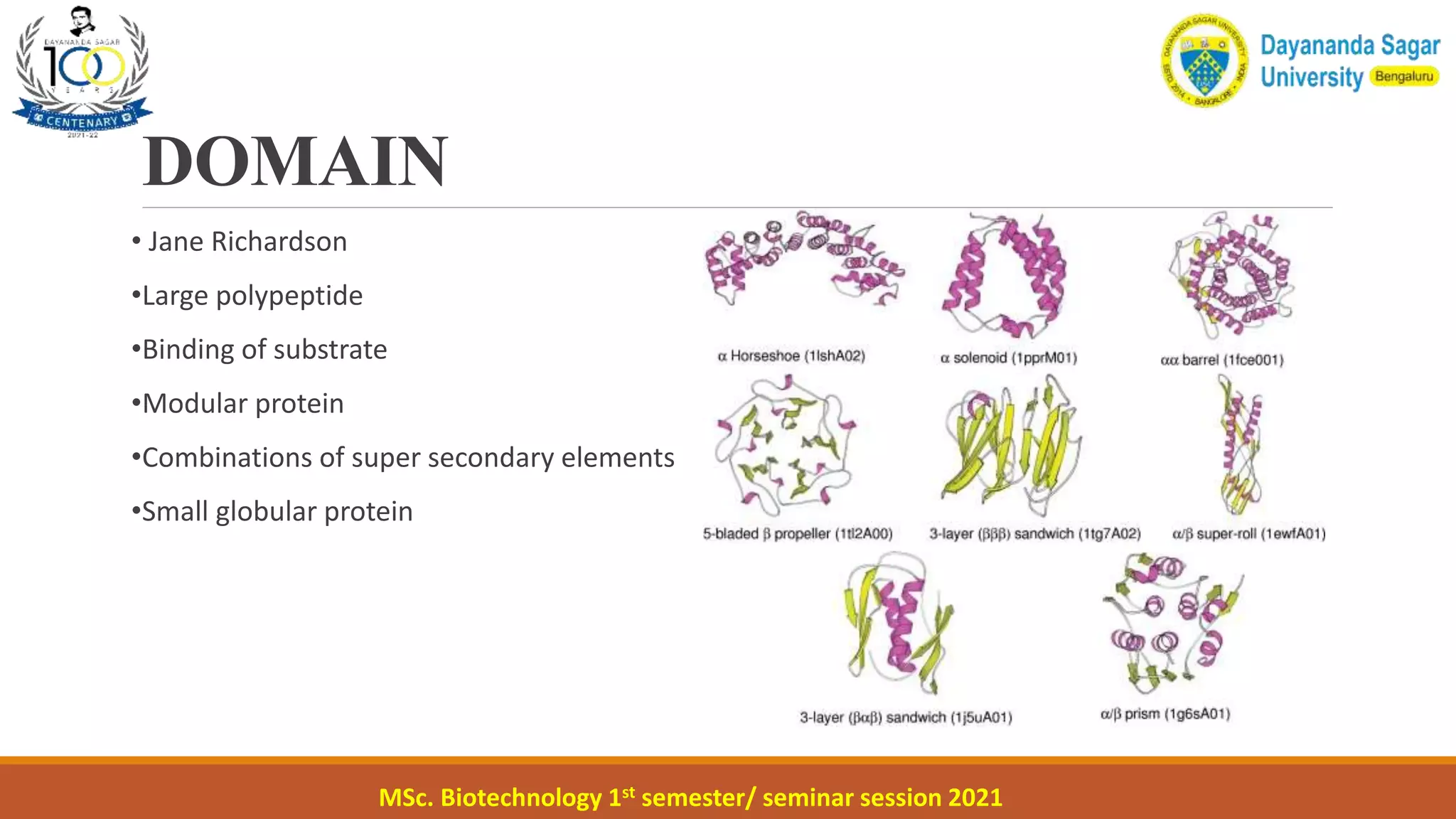 types of secondary structure and super secondary structure of protein ...